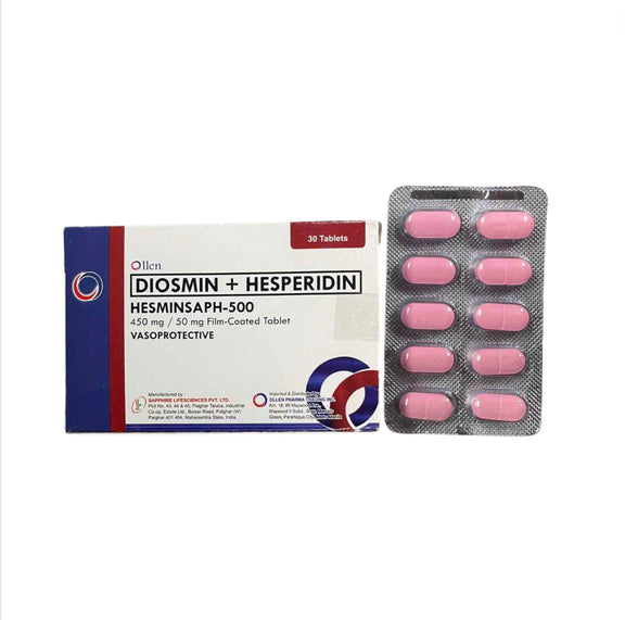 VENORIGHT (Diosmin+Hesperidin) 450mg./50mg. Tablet – XalMeds