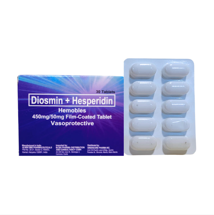 VENORIGHT (Diosmin+Hesperidin) 450mg./50mg. Tablet – XalMeds