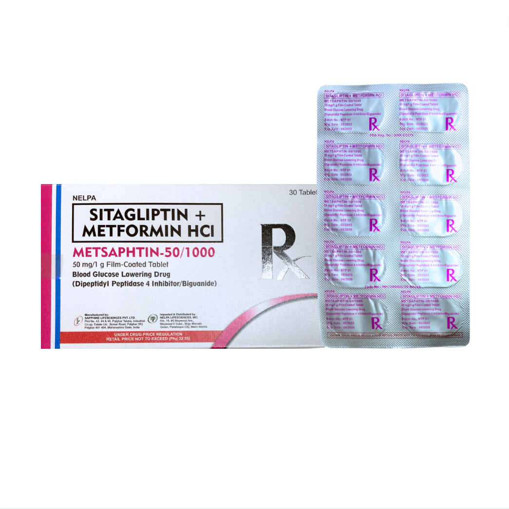 ACANTHA MAX Sitagliptin + Metformin 50mg/1000mg. Tablet x 1s – XalMeds