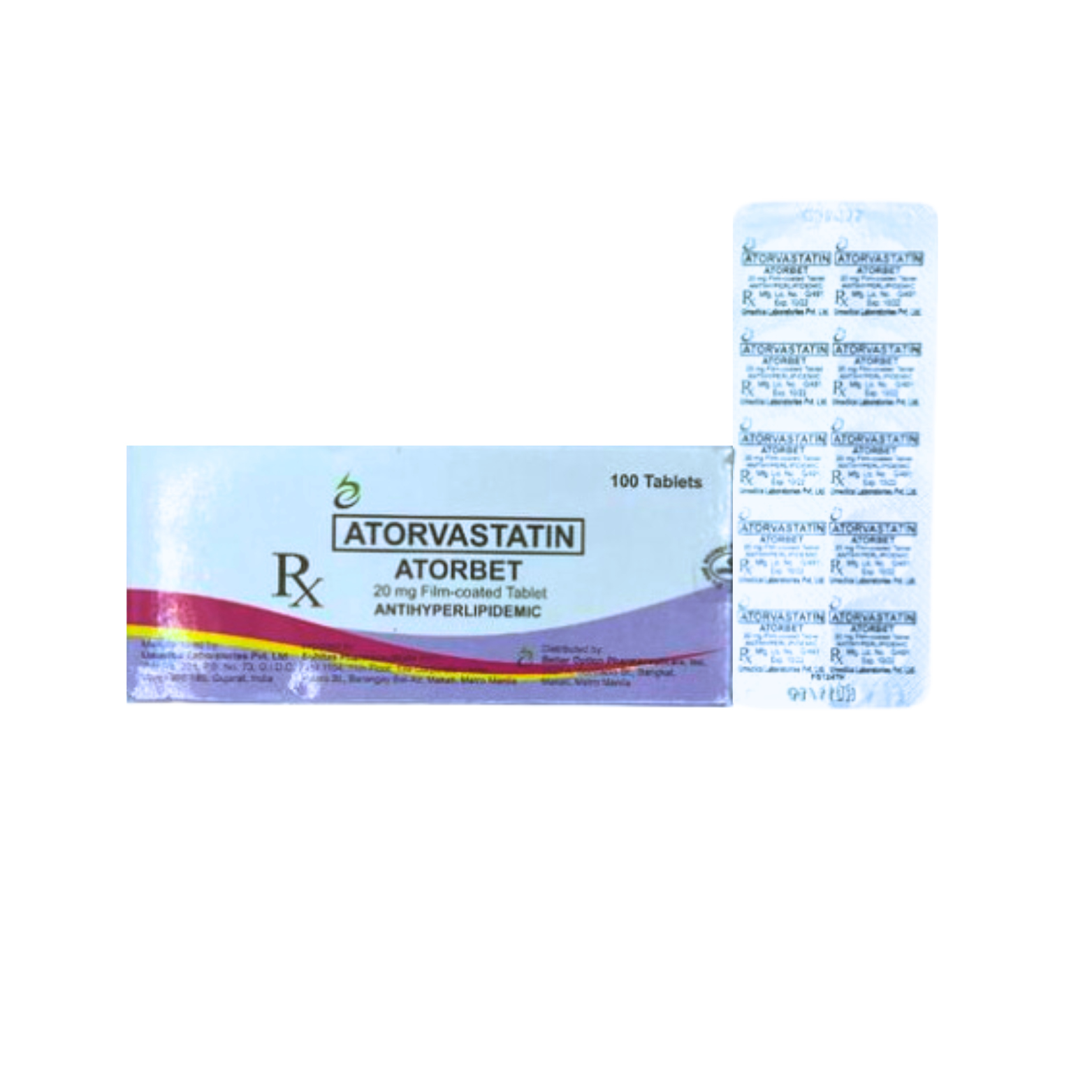 Atorvastatin 20mg Tablet x 1 – XalMeds